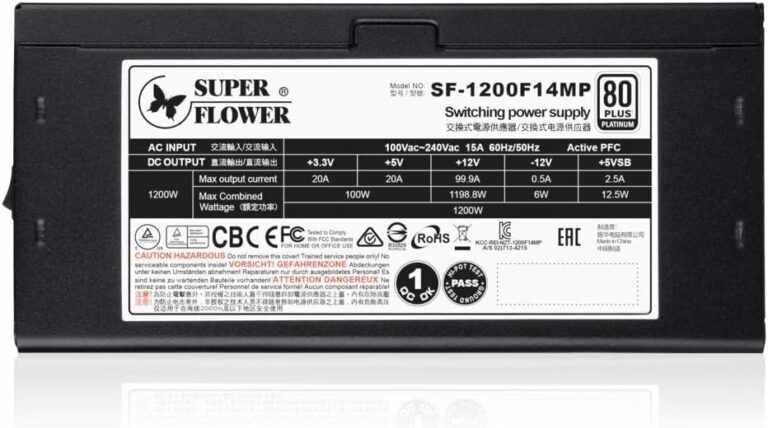 Super Flower Leadex SE 1200W 80+ Platinum Power Supply Review ...