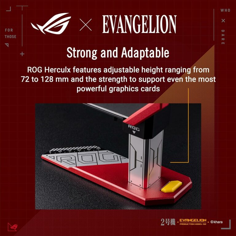 ASUS ROG Herculx EVA-02 Edition Graphics Card Holder Review - psutierlist.com